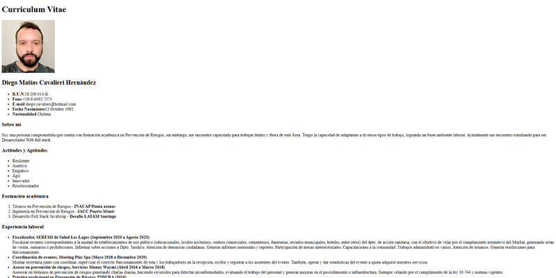 Mi Curriculum - Portafolio